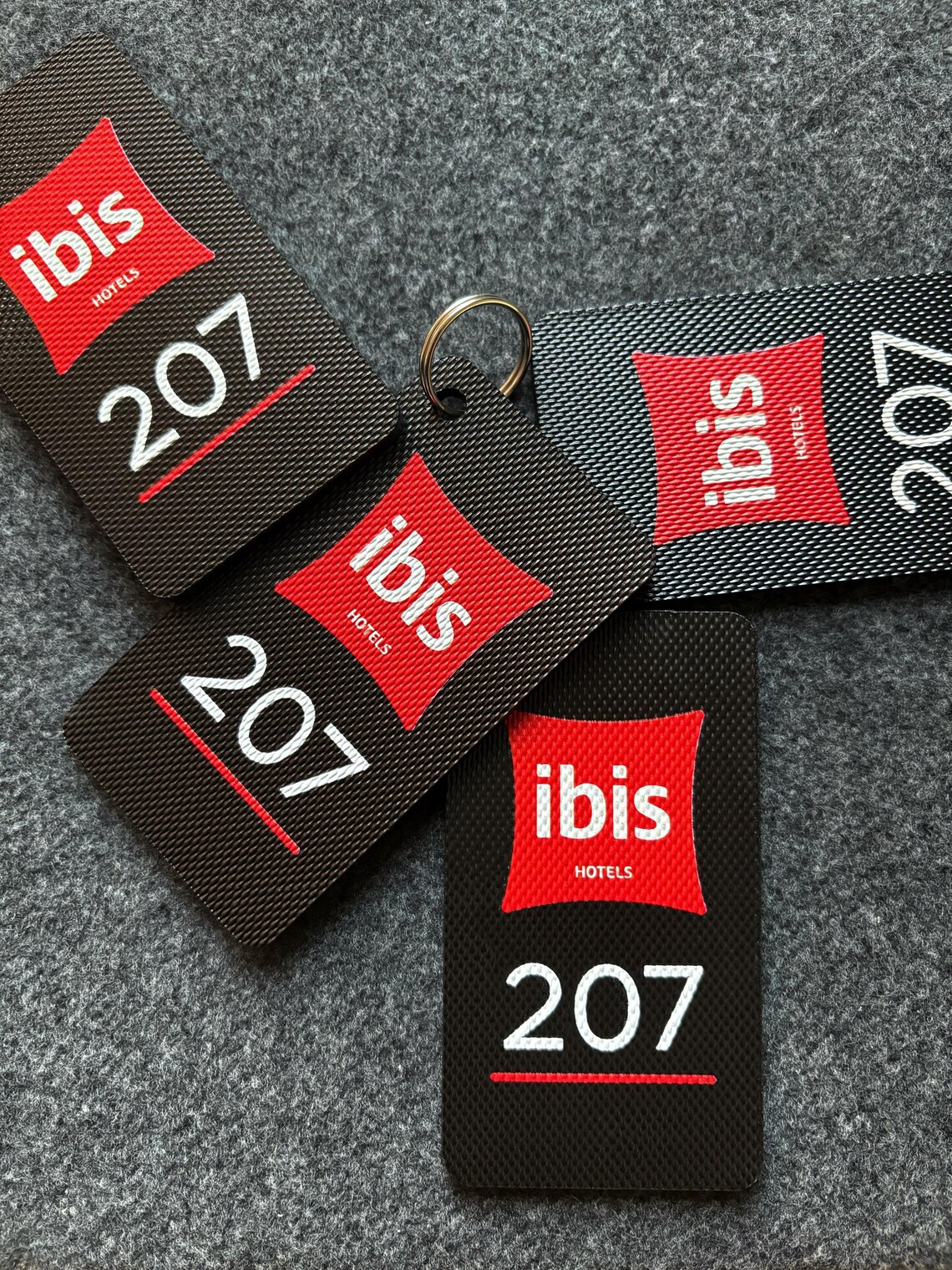 Key Holder for Hotels, Personalized Key Fob With Logo and Room Number ...