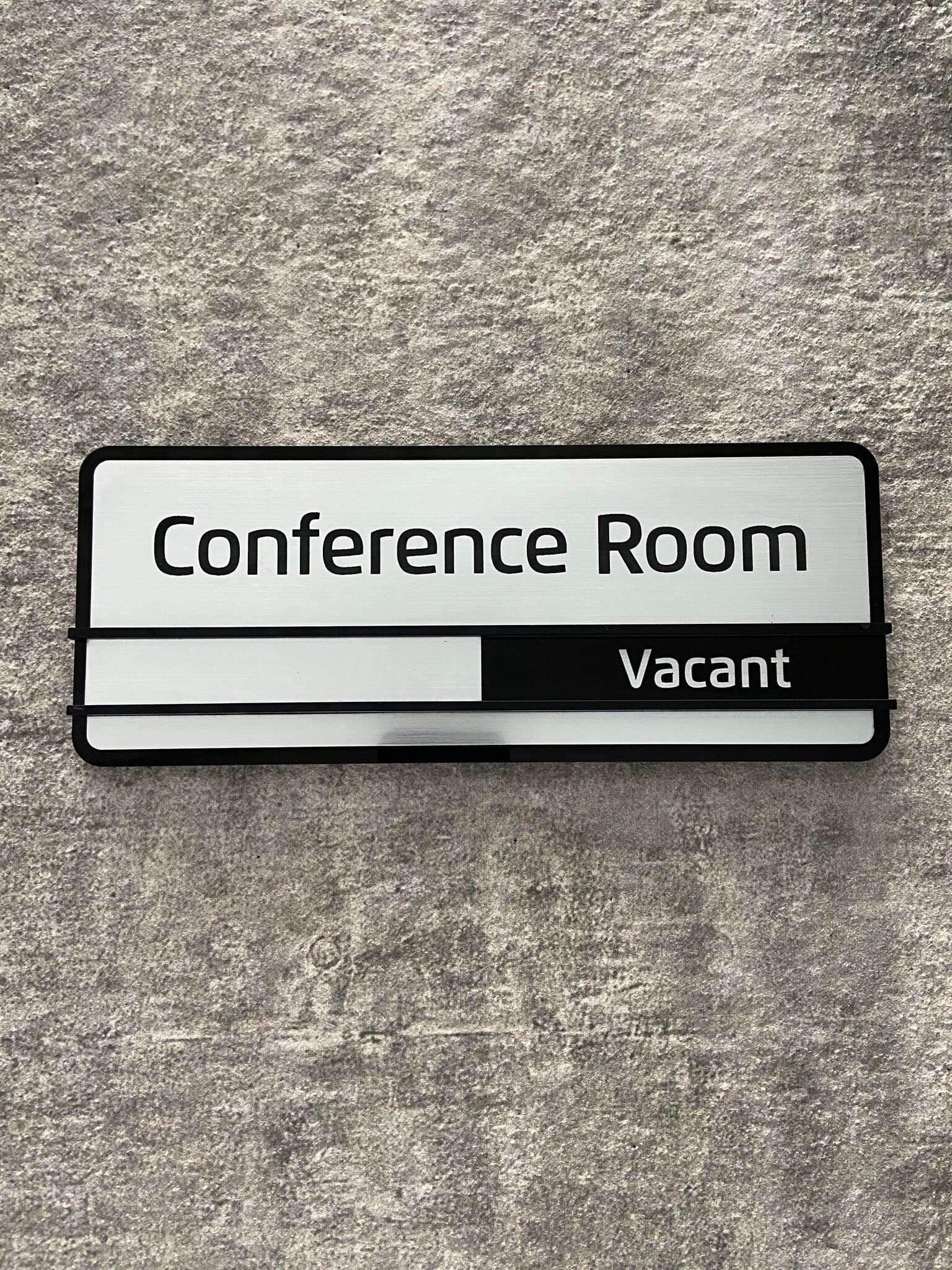 Modifiable Conference Room Sign, in Use - Vacant Status Indicator ...