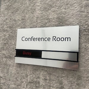 Versatile Conference Room Status Sign, Changeable Busy - Available ...