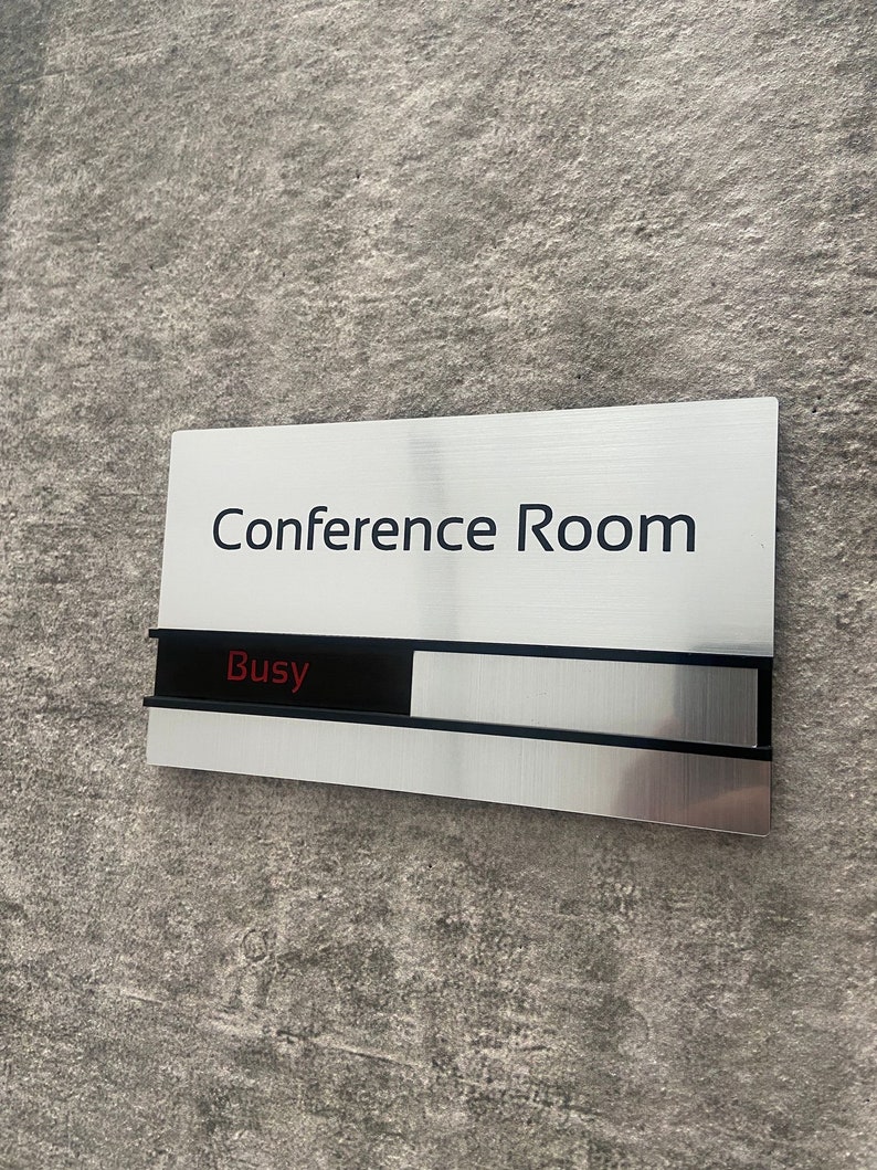 Versatile Conference Room Status Sign, Changeable Busy - Available ...