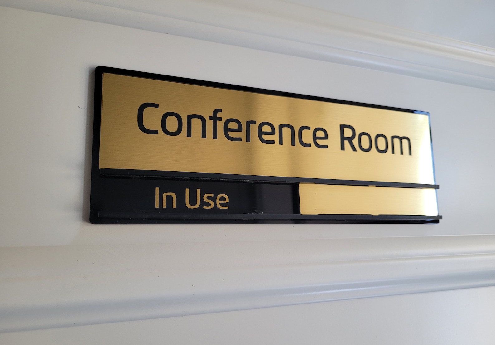 Flexible Status Conference Room Sign, Custom in Use - Vacant Signage ...