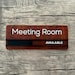 Customizable Meeting Room Status Sign, Moveable Busy - Available ...