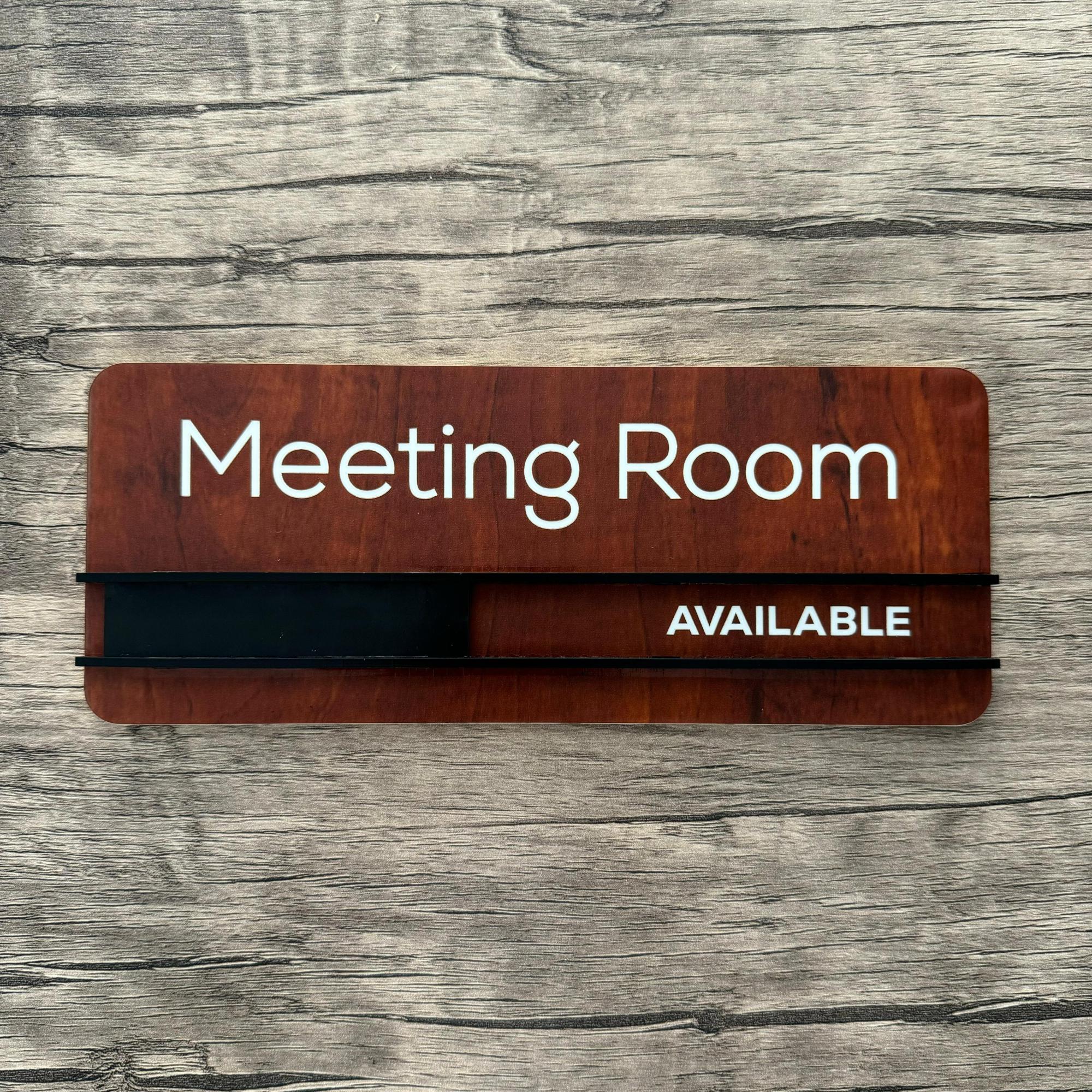 Customizable Meeting Room Status Sign, Moveable Busy - Available ...