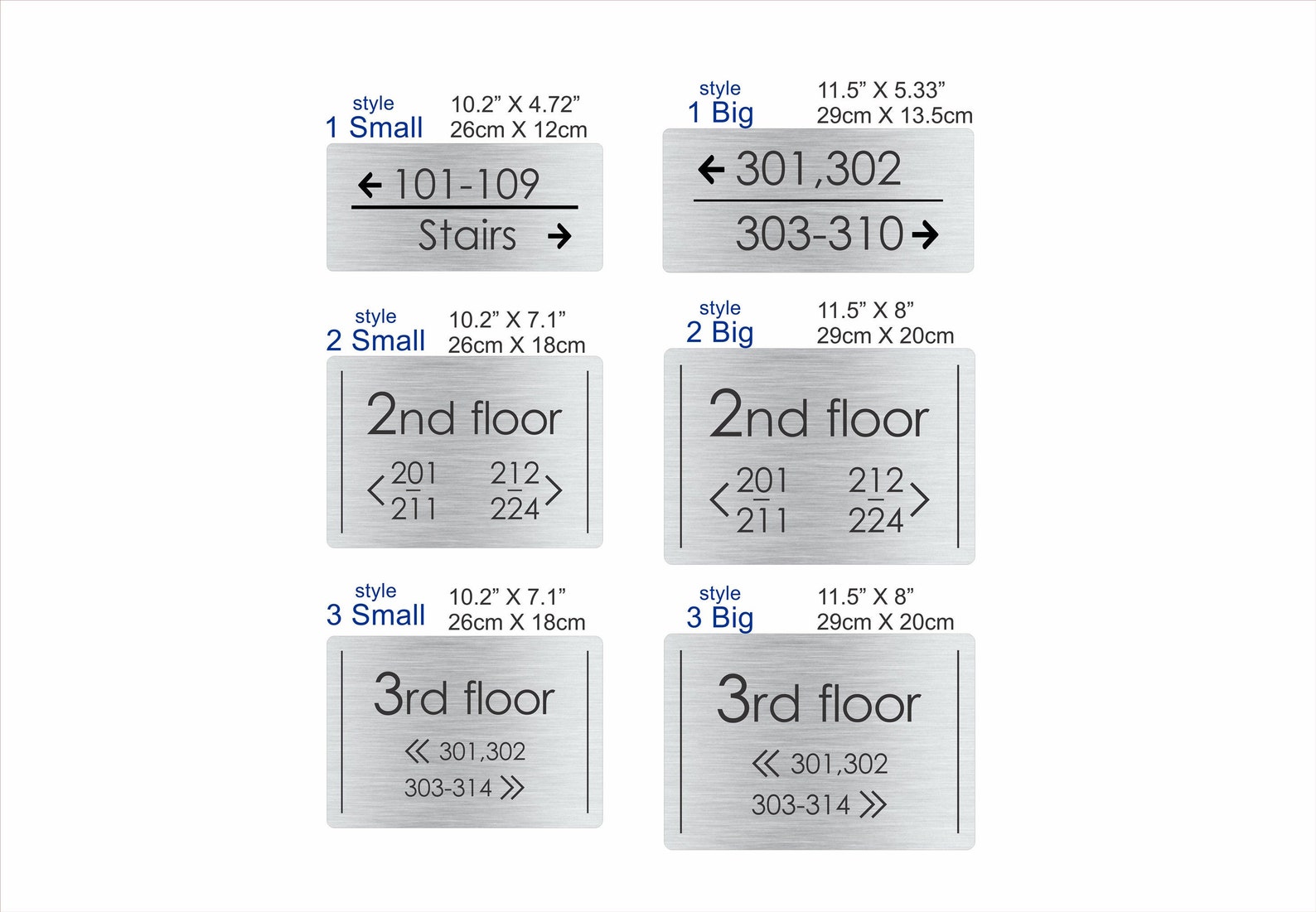 Custom Directional Signs, Hotel Room Directories, Floor Navigation ...