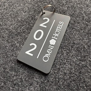 Custom Guesthouse Key Holder, Personalized Hotel Key Fob, Keychain With ...