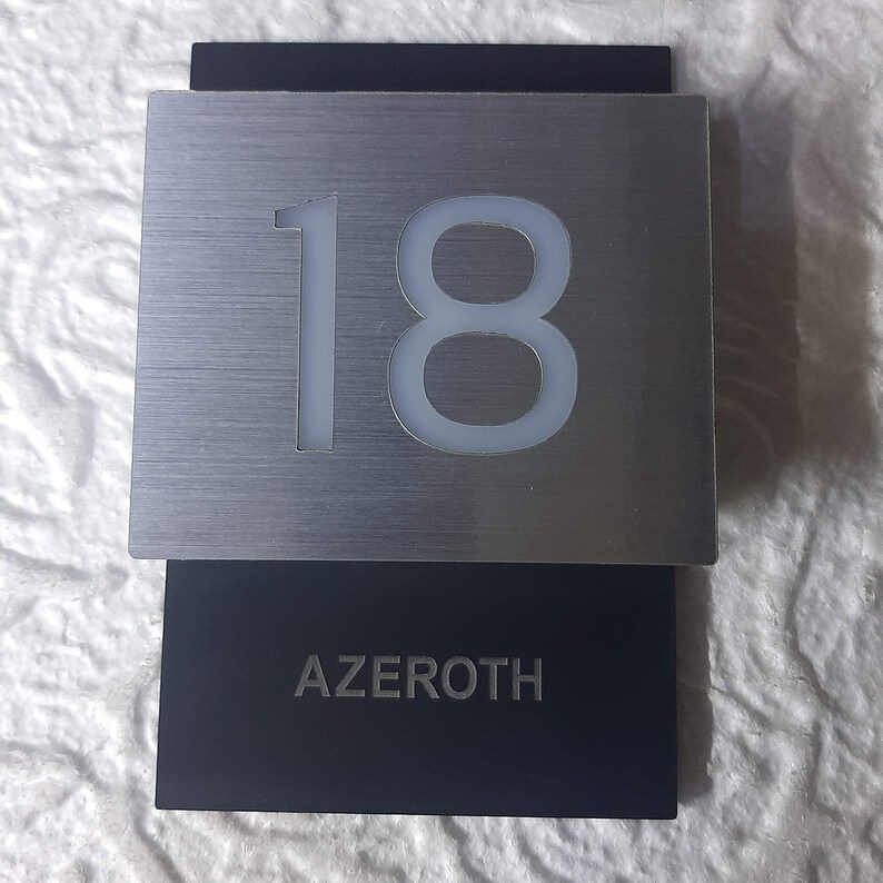 LED Room Number Sign, Custom Hotel Door Sign, Modern Hotel Door Room ...