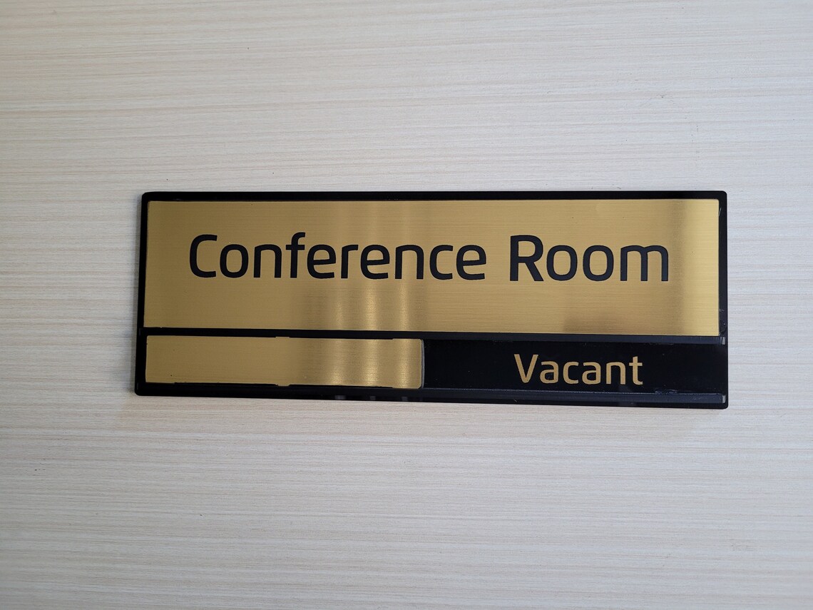 Flexible Status Conference Room Sign, Custom in Use - Vacant Signage ...