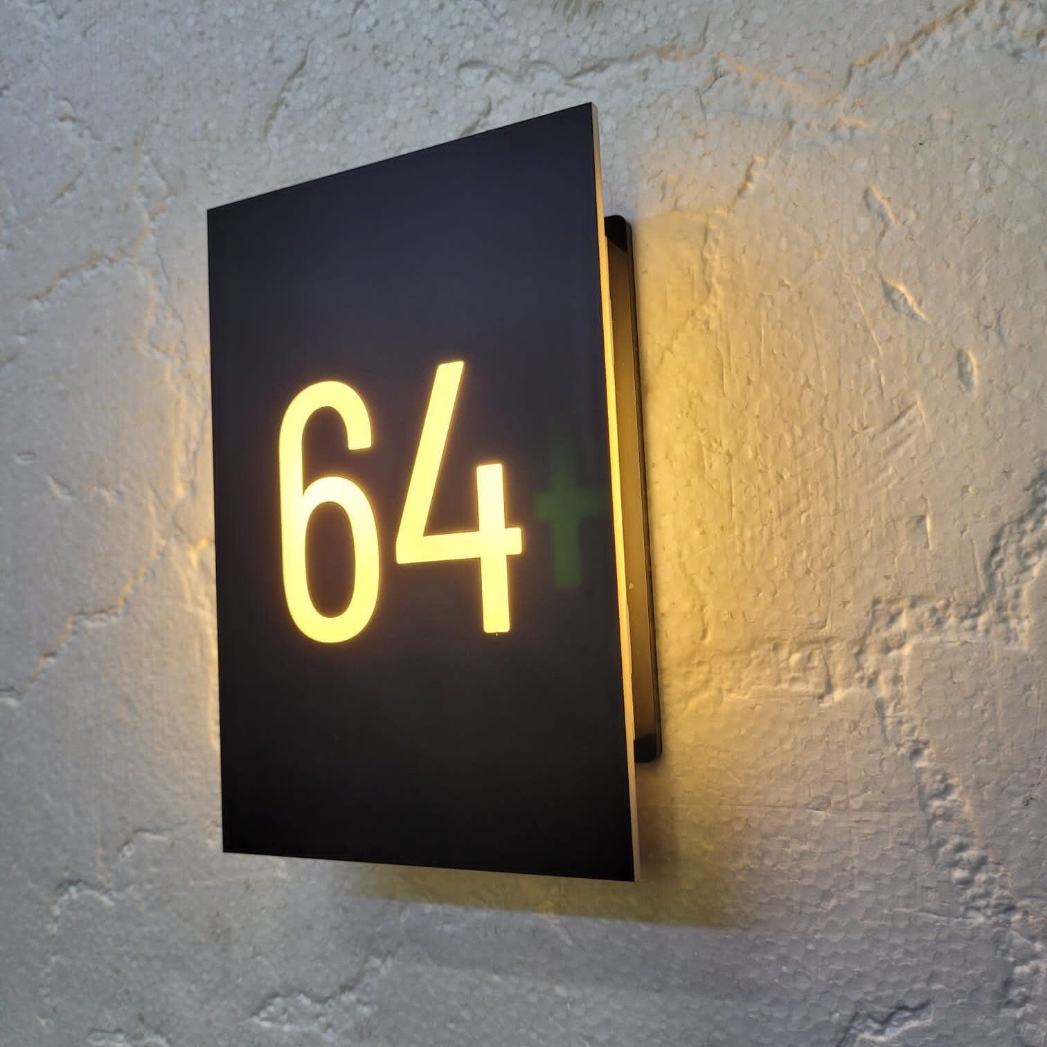 Illuminated House Number Sign, Modern LED Door Numbers, Custom Address ...