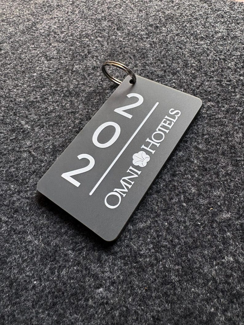 Custom Guesthouse Key Holder, Personalized Hotel Key Fob, Keychain With ...