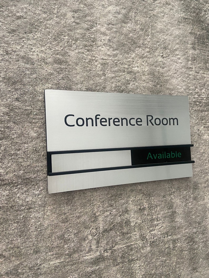 Versatile Conference Room Status Sign, Changeable Busy - Available ...