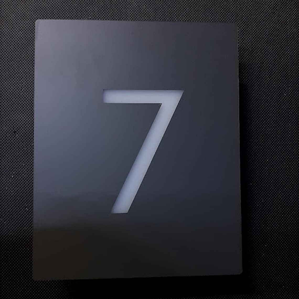 Illuminated House Number Sign, Modern LED Door Numbers, Custom Address ...