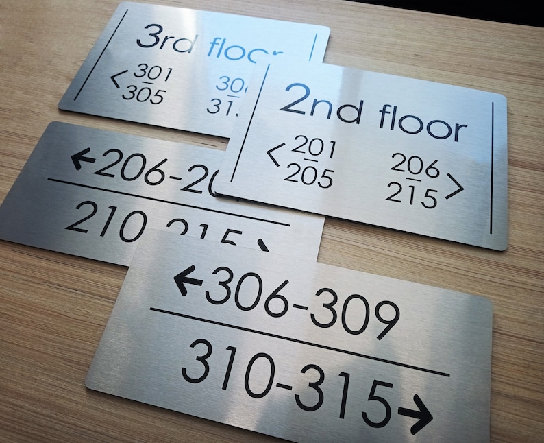 Custom Directional Signs, Hotel Room Directories, Floor Navigation ...