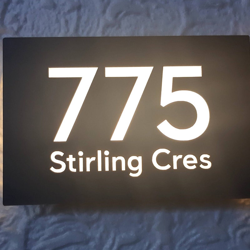 House Number Sign - Etsy