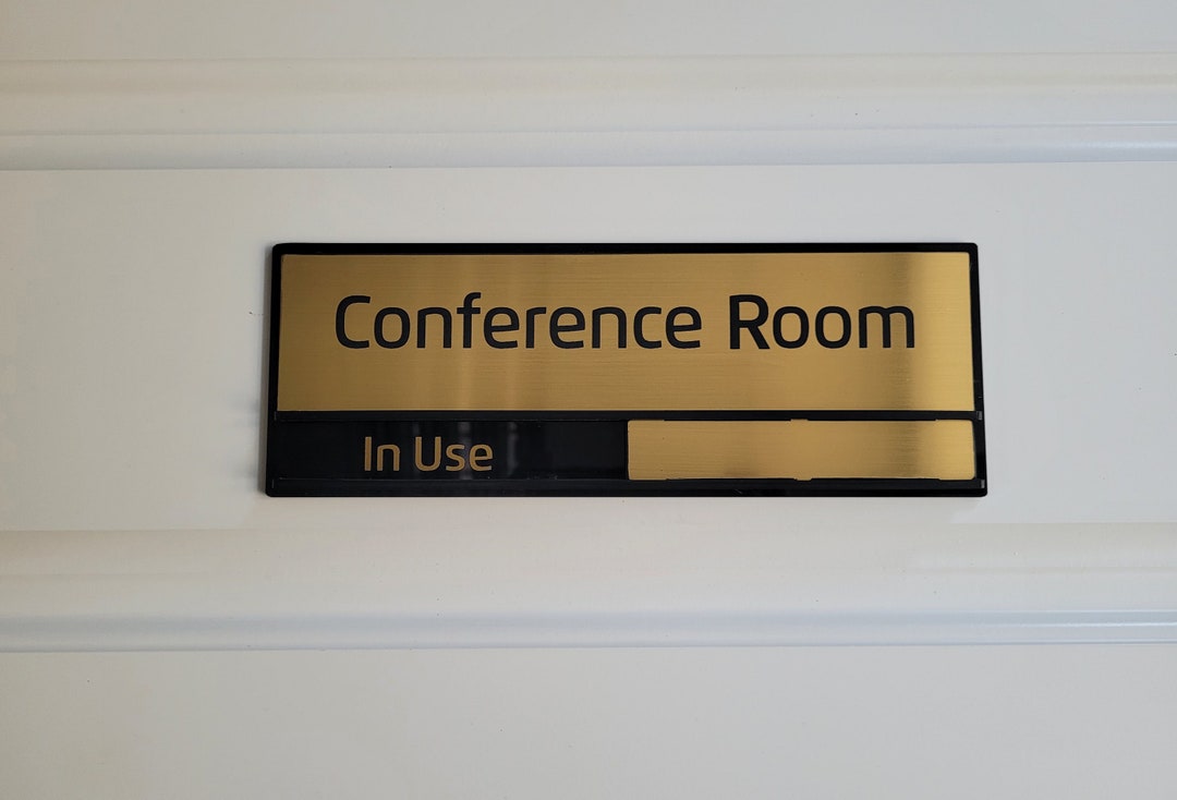 Flexible Status Conference Room Sign, Custom in Use - Vacant Signage ...