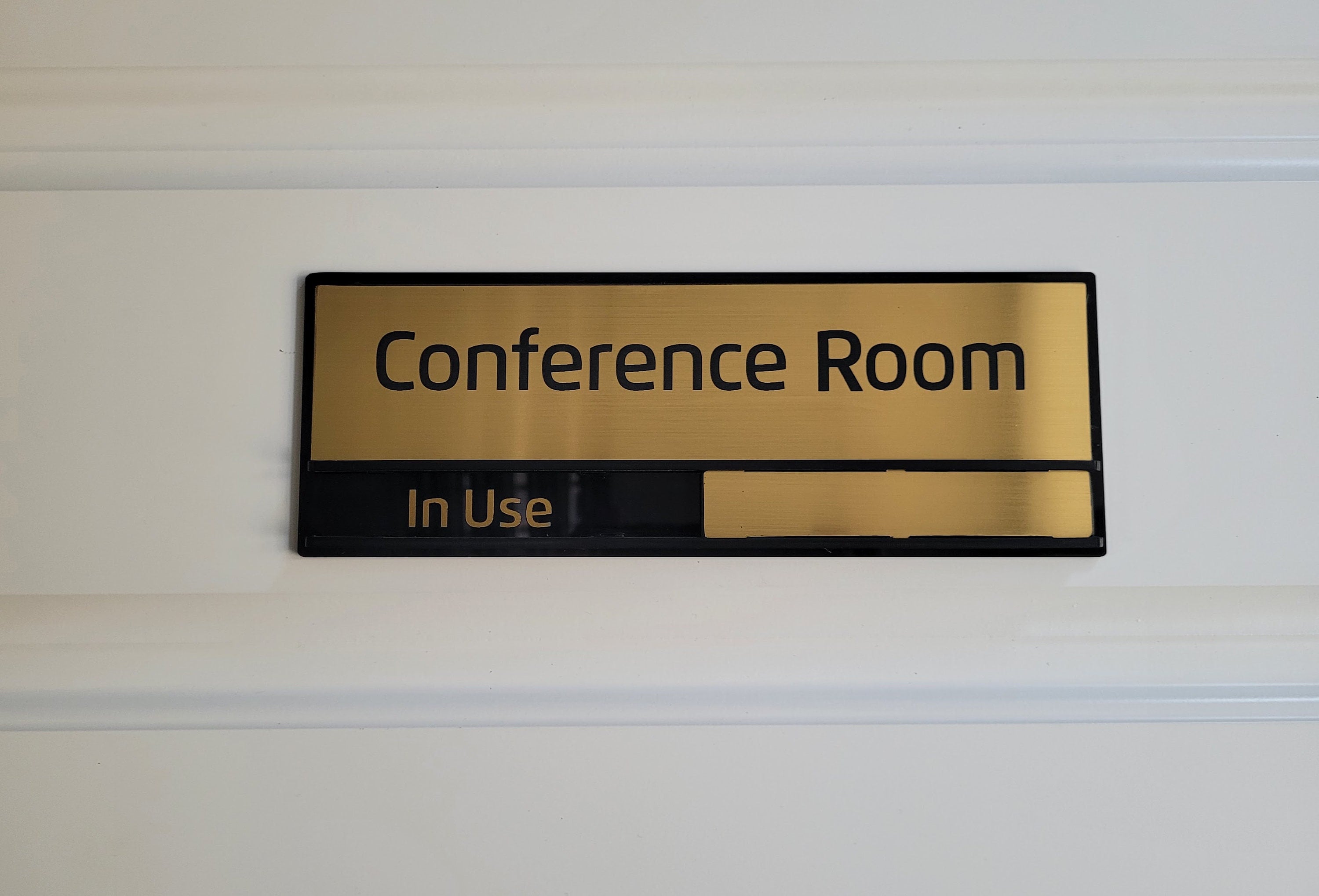 Flexible Status Conference Room Sign, Custom in Use - Vacant Signage ...