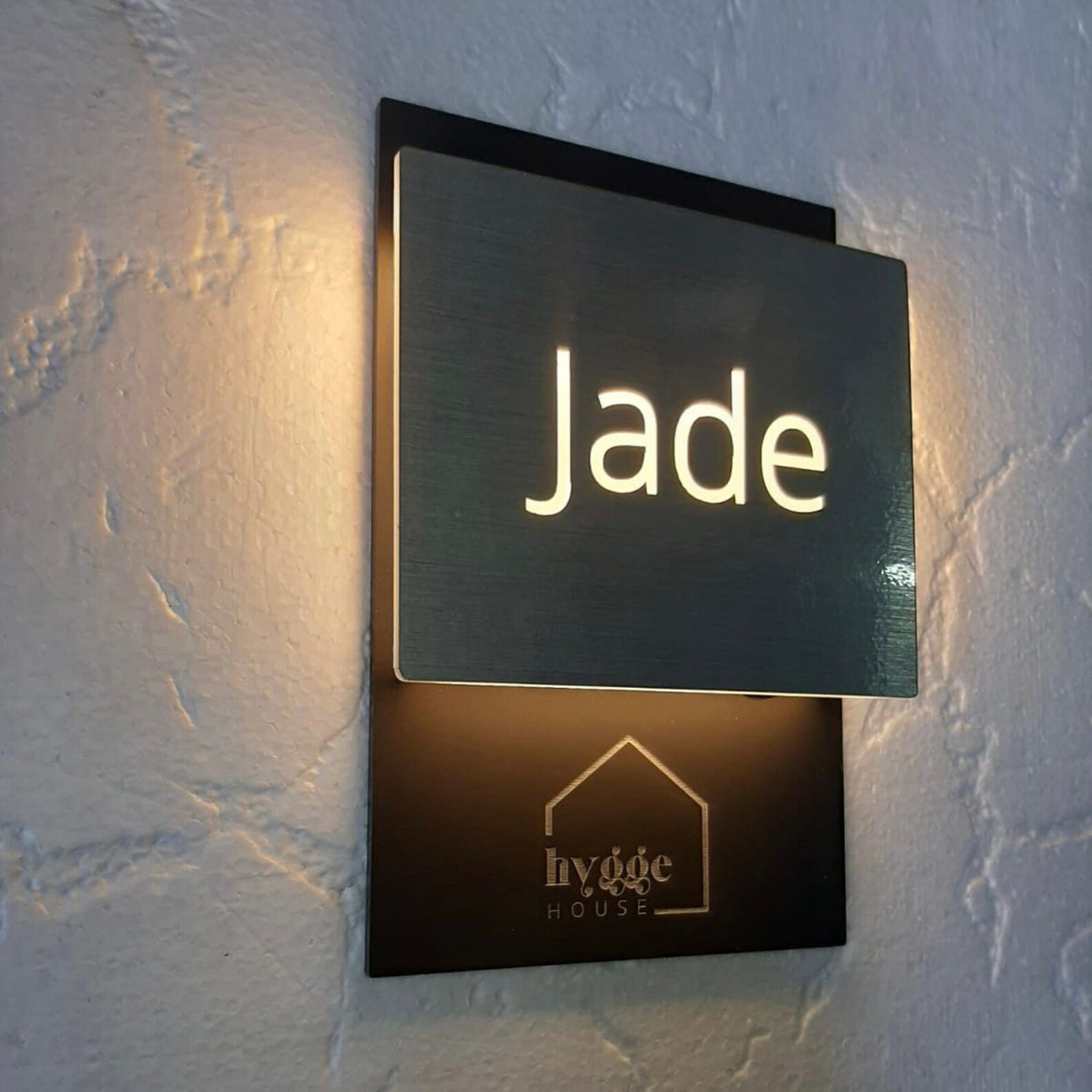 Personalized Room Name Sign, LED Door Sign for Hotel, Custom Hotel Door ...