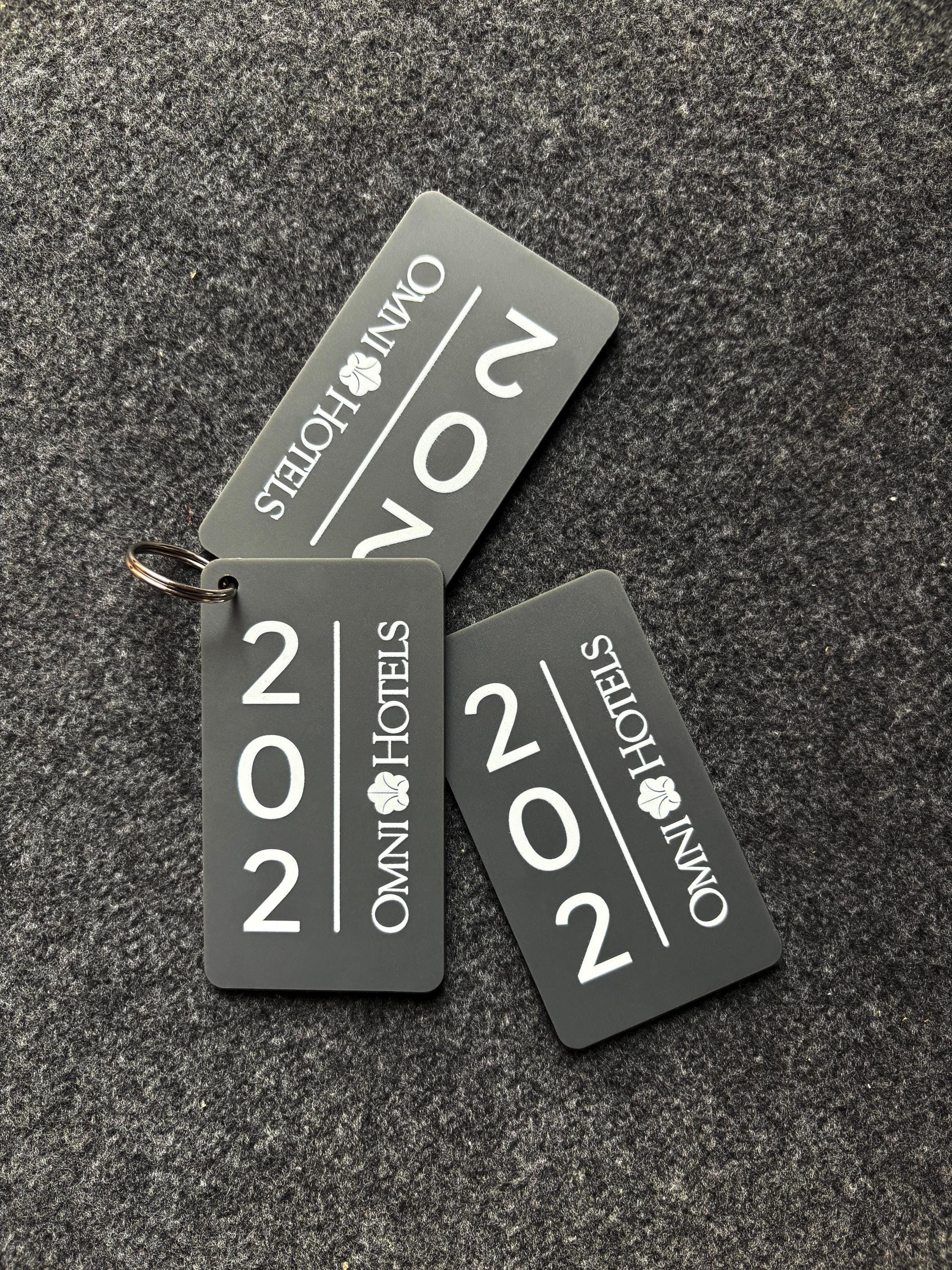 Custom Guesthouse Key Holder, Personalized Hotel Key Fob, Keychain With ...