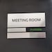 Adjustable Status Meeting Room Sign, Customizable Busy - Available ...