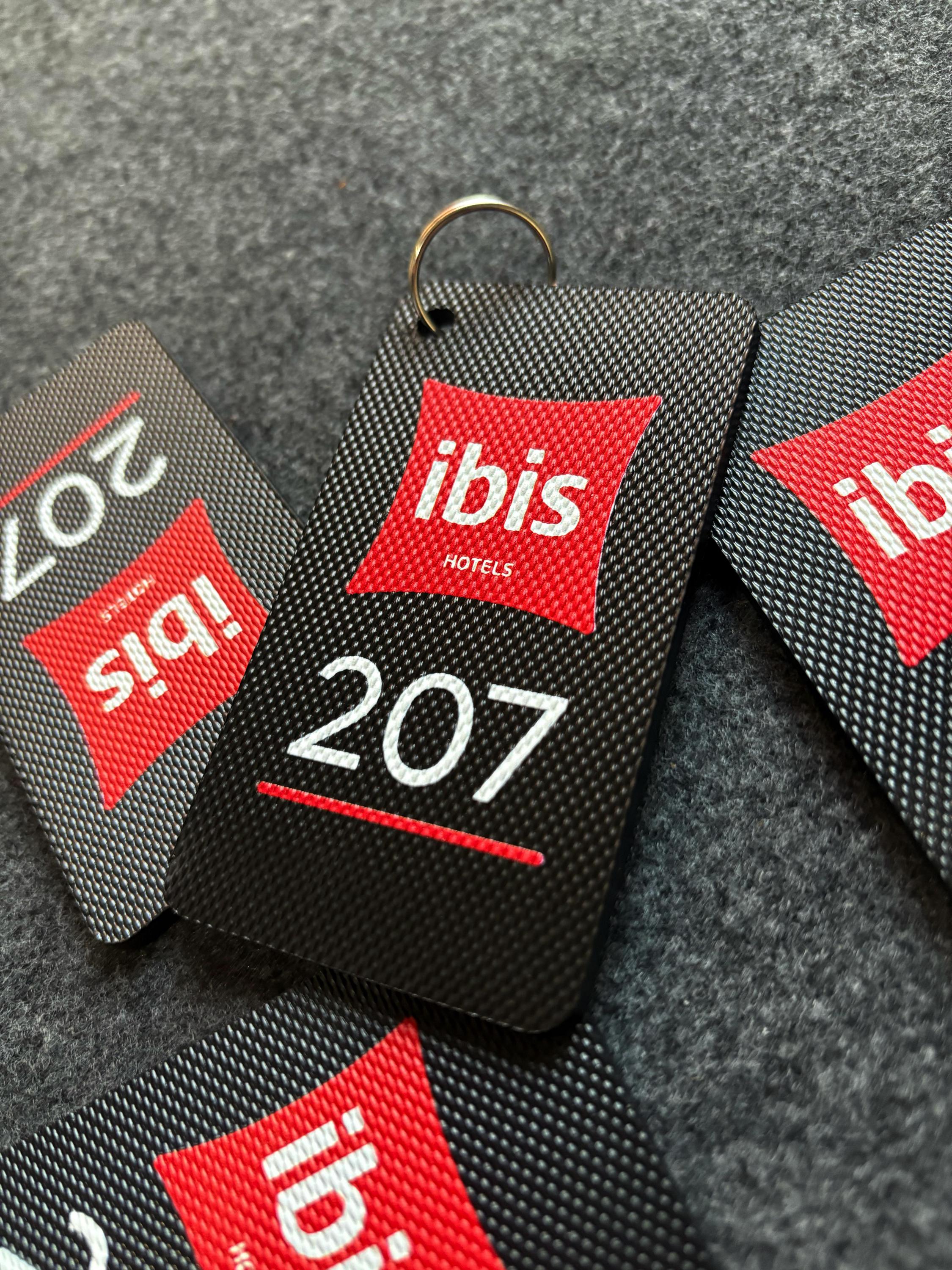 Key Holder for Hotels, Personalized Key Fob With Logo and Room Number ...