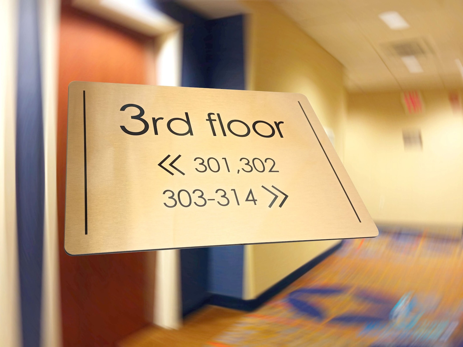 Custom Directional Signs, Hotel Room Directories, Floor Navigation ...