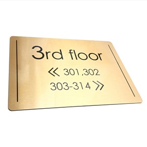Custom Directional Signs, Hotel Room Directories, Floor Navigation ...