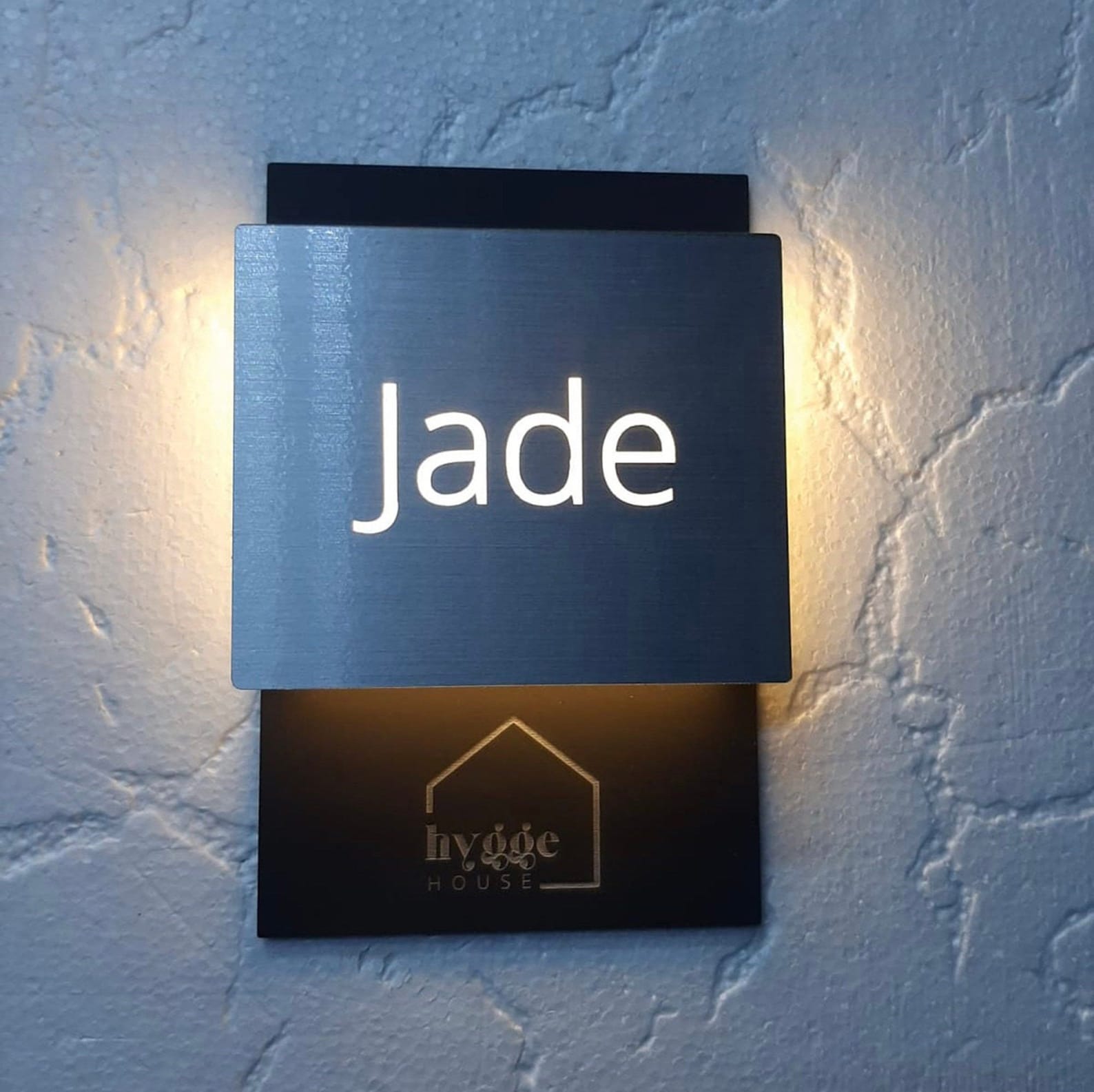 Personalized Room Name Sign, LED Door Sign for Hotel, Custom Hotel Door ...