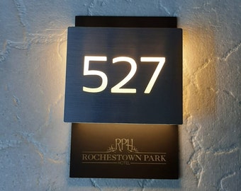 Personalized Room Number Sign, LED Door Sign for Hotel, Custom Hotel ...