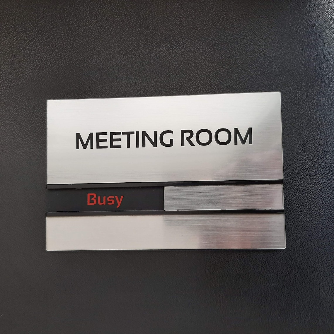 Adjustable Status Meeting Room Sign, Customizable Busy - Available ...