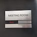 Adjustable Status Meeting Room Sign, Customizable Busy - Available ...