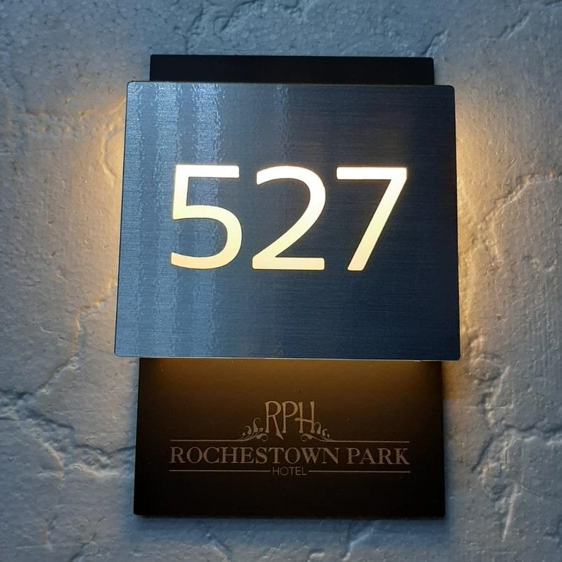 Tailored Hotel Room Sign, LED Door Sign for Hotel, Door Number Plaque ...