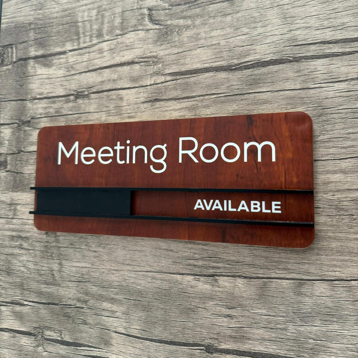 Customizable Meeting Room Status Sign, Moveable Busy - Available ...