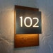 Custom Wooden Door Sign for Hotel, LED Door Number Sign for Hotel Room ...