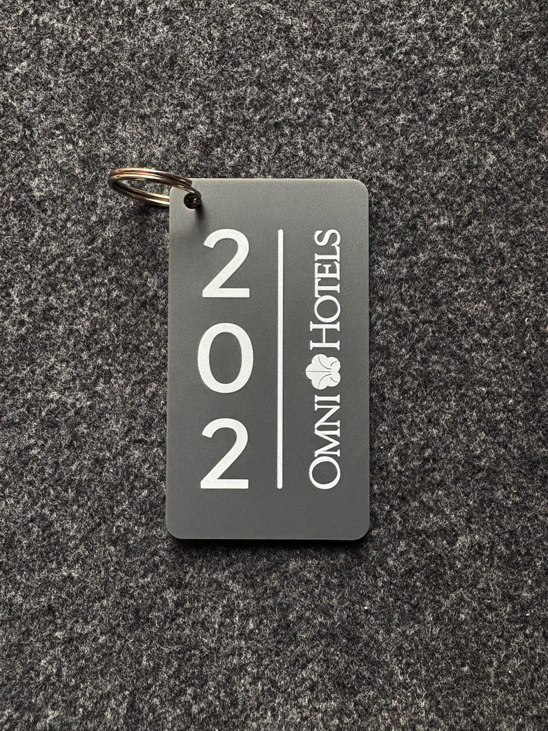 Custom Guesthouse Key Holder, Personalized Hotel Key Fob, Keychain With ...