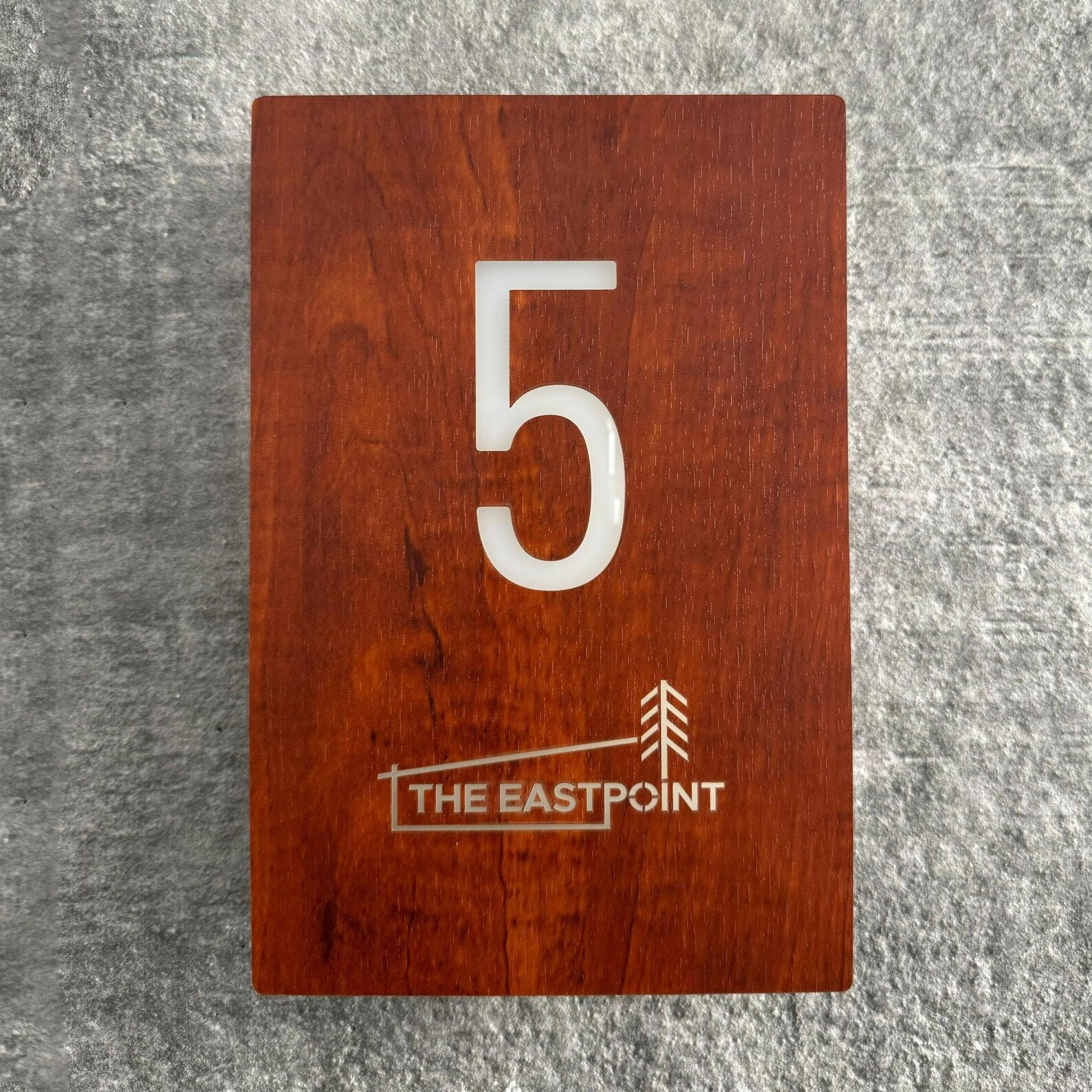 Custom Wooden Hotel Room Sign With LED Light, Personalized Room Number ...