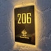 Personalized Room Number Sign, LED Door Sign for Hotel, Custom Hotel ...