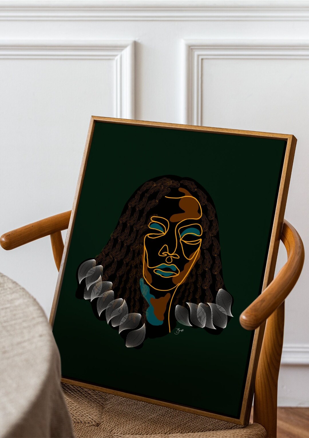 Black Girl Dreadlocks | Natural African Hair | Black Woman Art ...