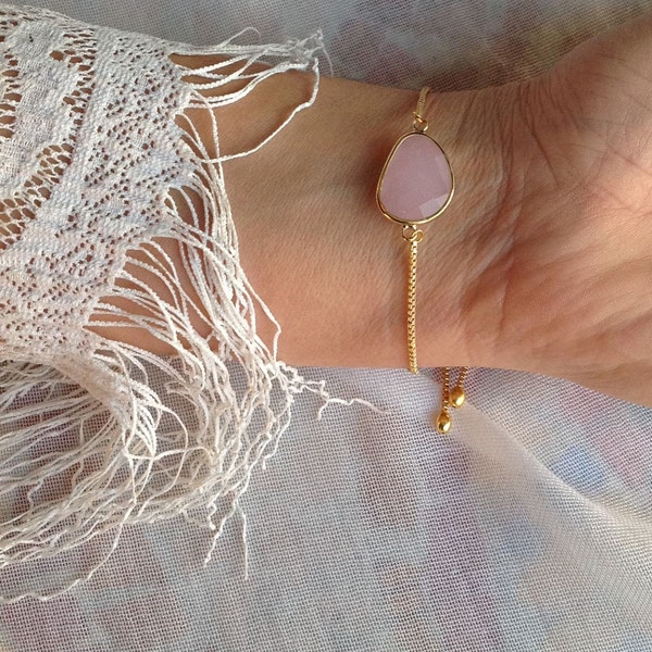 Rose Quartz Bracelet - Etsy