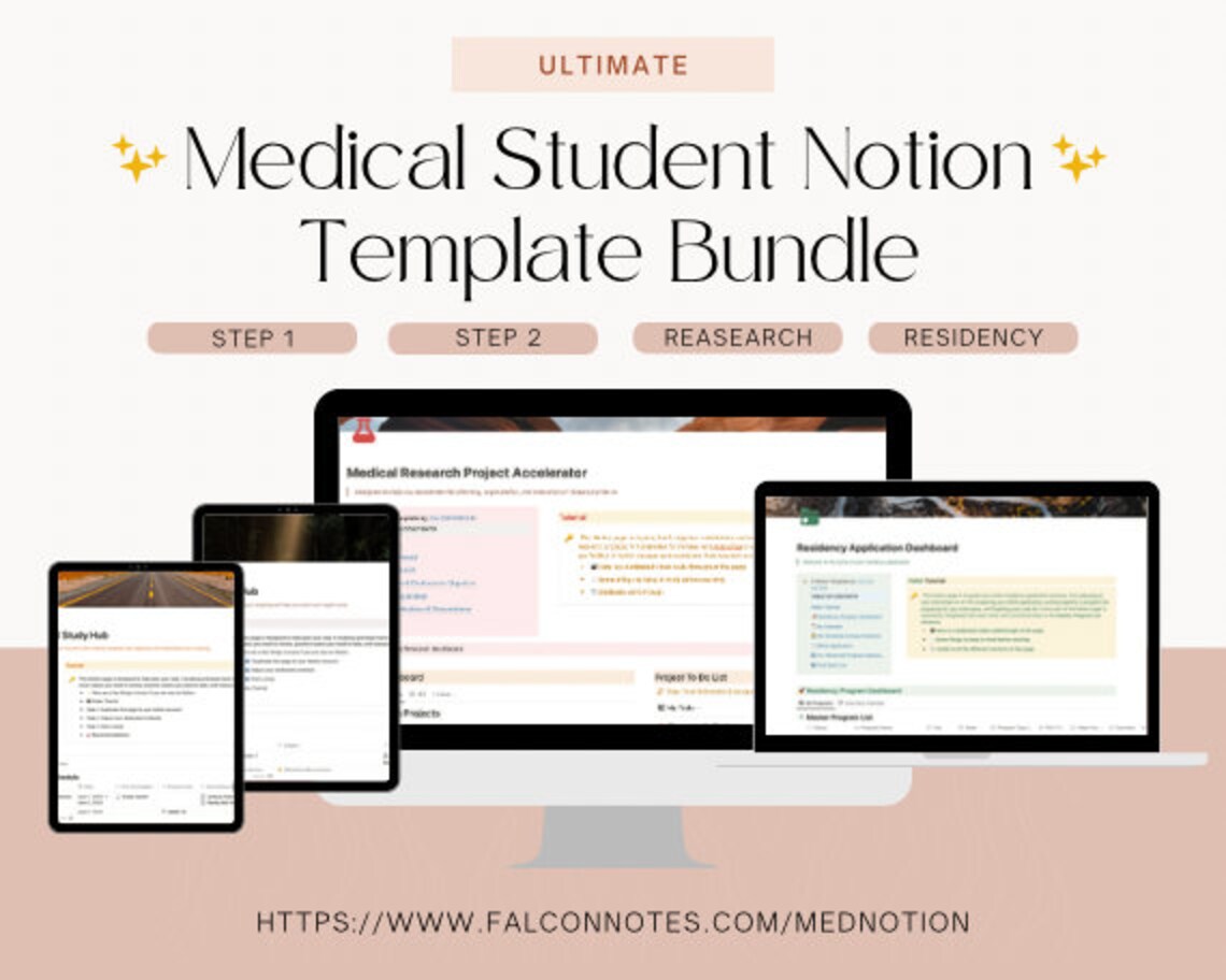 The ULTIMATE Medical Student Notion Template Bundle - Etsy