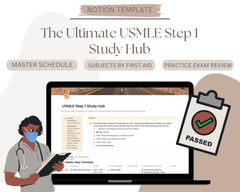USMLE Step 1 Study Hub (notion Template for Medical Students) - Etsy