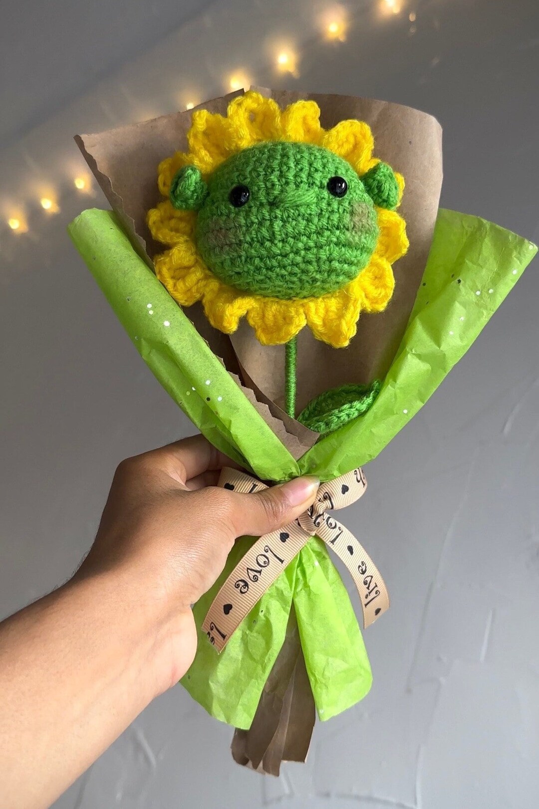SHREK Sunflower Crocheted/hand Knitted - Etsy