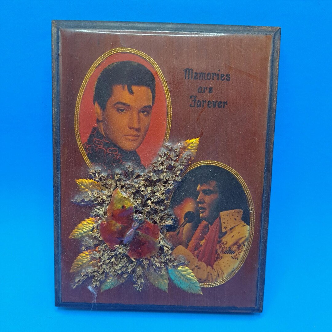 Elvis Presley Plaque Wall Art 3D Floral Memories Are Forever 7x5 ...