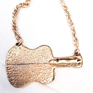 Vintage Elvis Presley king of Rock Guitar Pendant Necklace 24 Chain ...