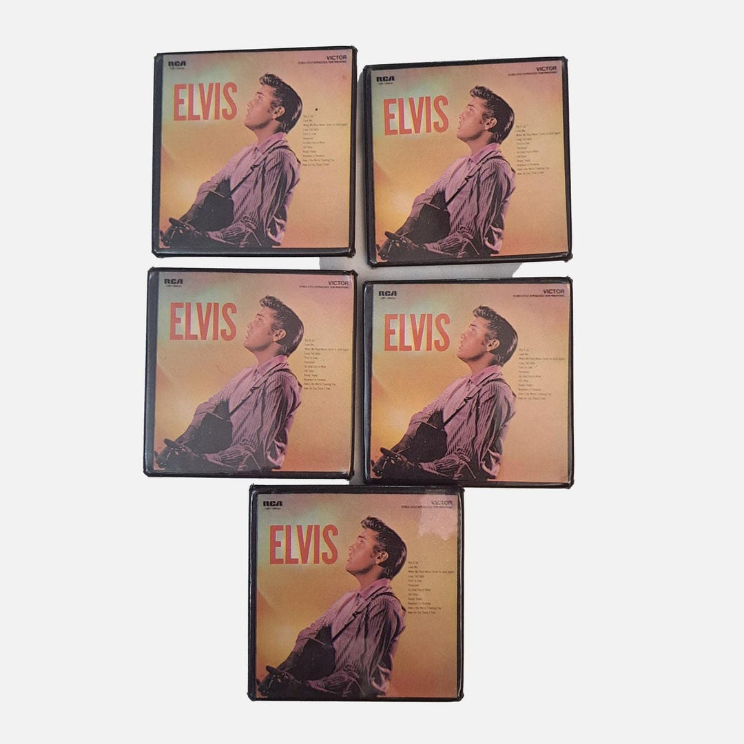 Elvis Presley Pin Back Buttons 2" Set of 5 Vintage 1956 Self Titled ...