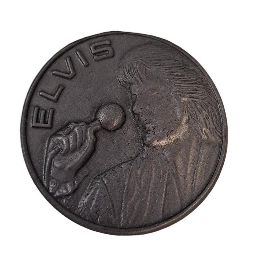 Elvis Presley Commemorative Coin Memorial Pewter '77 VTG King of Rock N ...