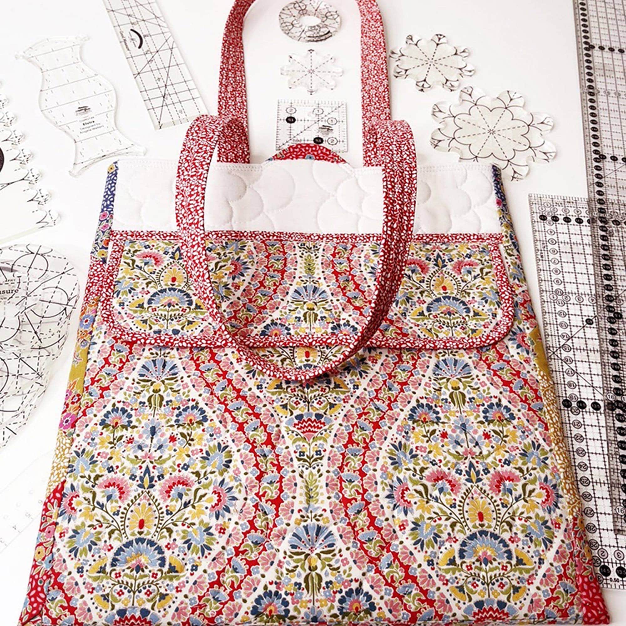 Sewing Pattern Bag for Rulers With Special Compartments patchwork and ...
