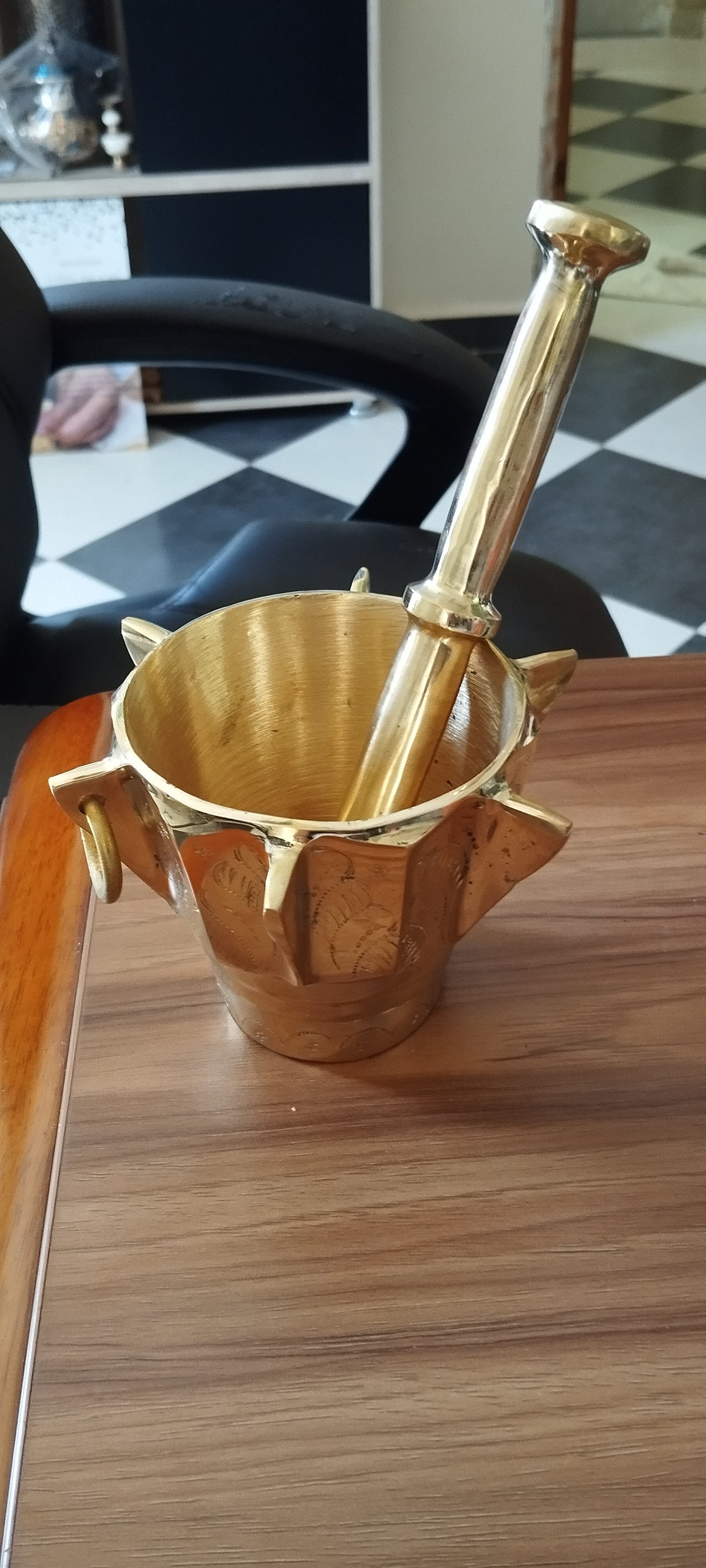 Enhance Your Kitchen With a Vintage Moroccan Brass Mortar and ...
