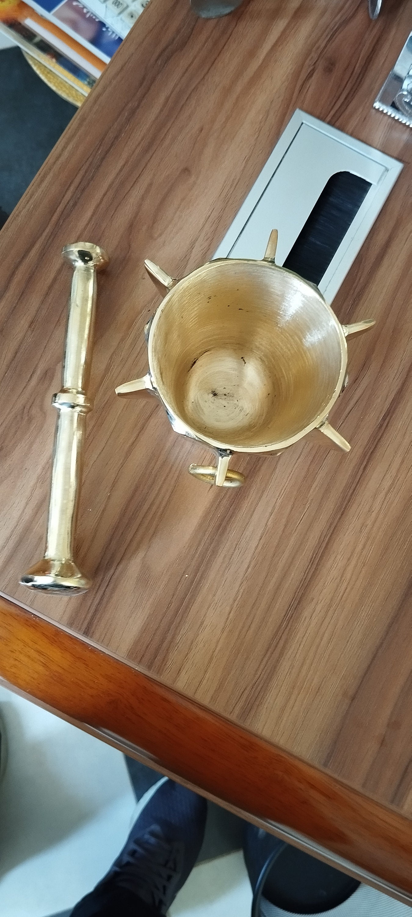 Enhance Your Kitchen With a Vintage Moroccan Brass Mortar and ...