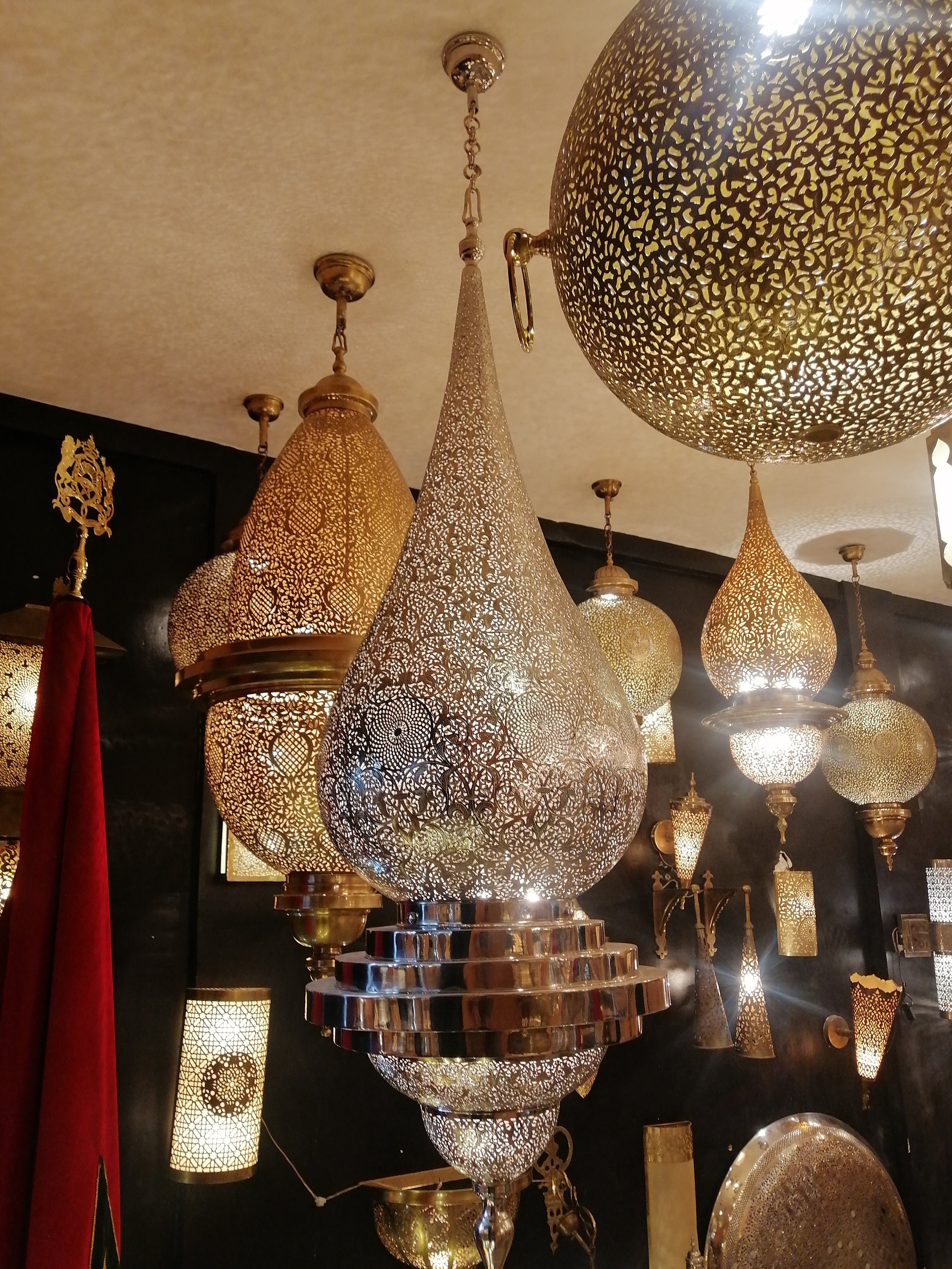 Illuminate Your Space With Handcrafted Moroccan Brass Pendant Lights ...