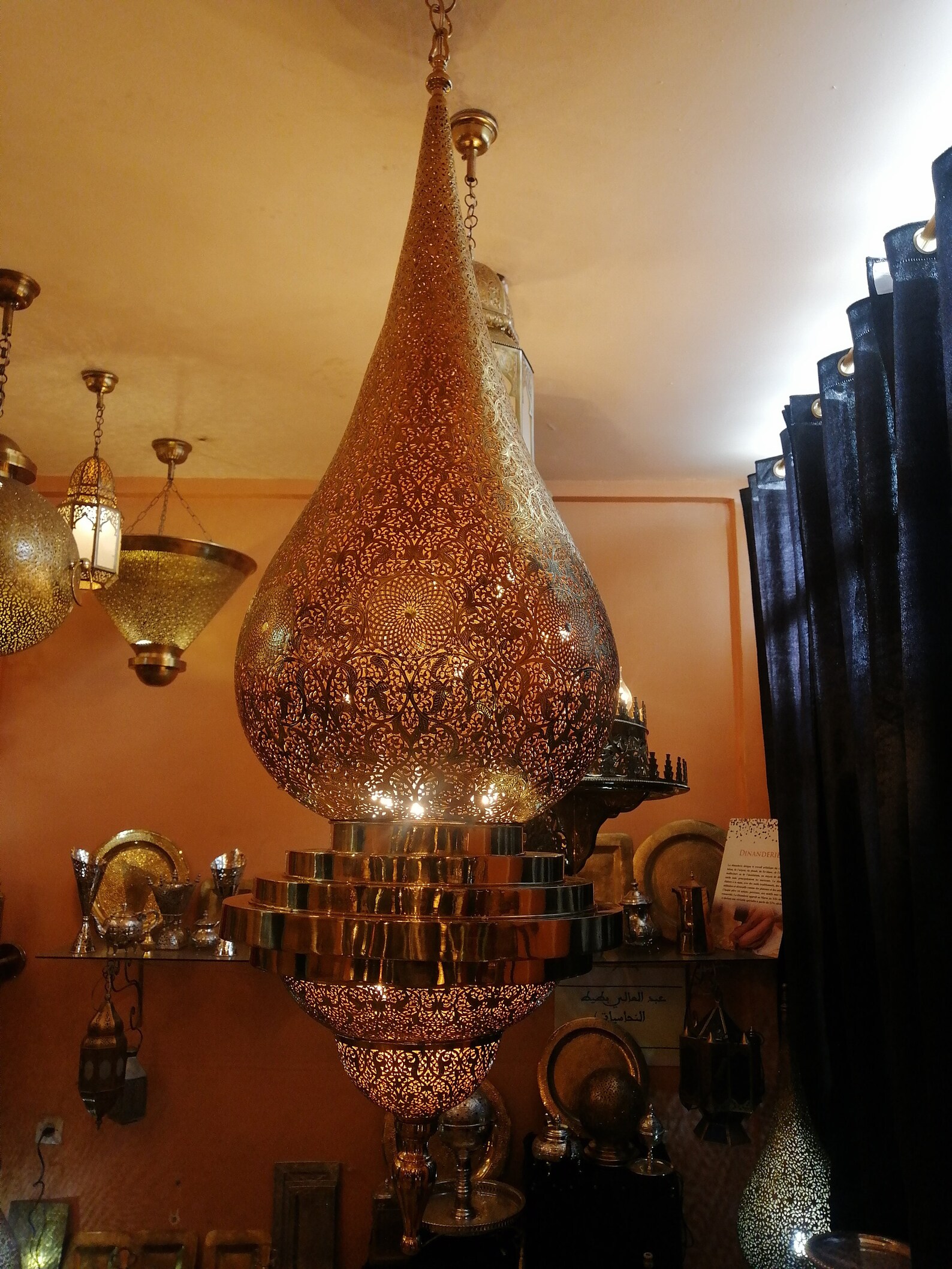 Illuminate Your Space With Handcrafted Moroccan Brass Pendant Lights ...