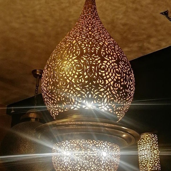 Moroccan Brass Lamp, Moroccan Decorative Light, Bedroom Lamp Moroccan ...